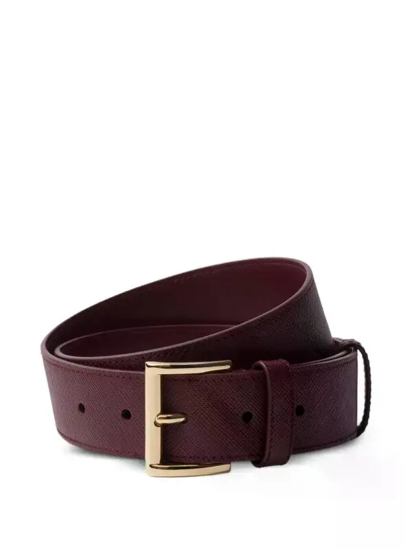 Prada Saffiano Leather Belt - Red
