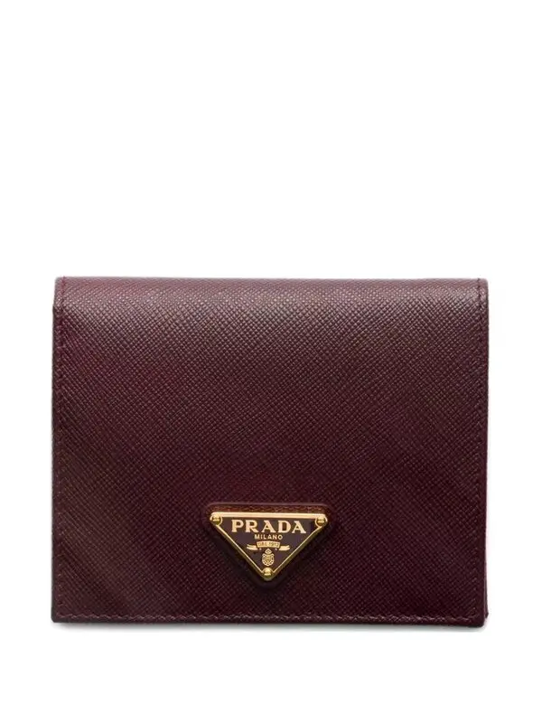 Prada Small Leather Wallet - Red