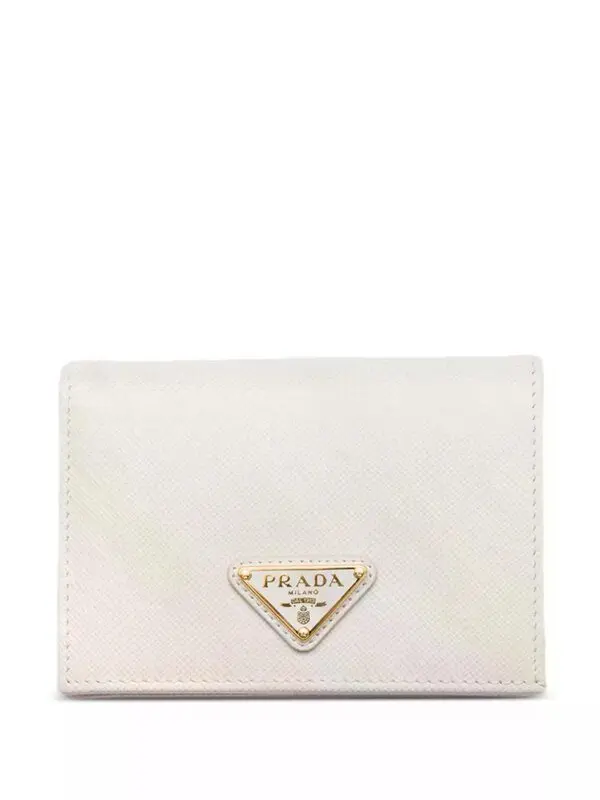 Prada Small Saffiano Leather Wallet - White