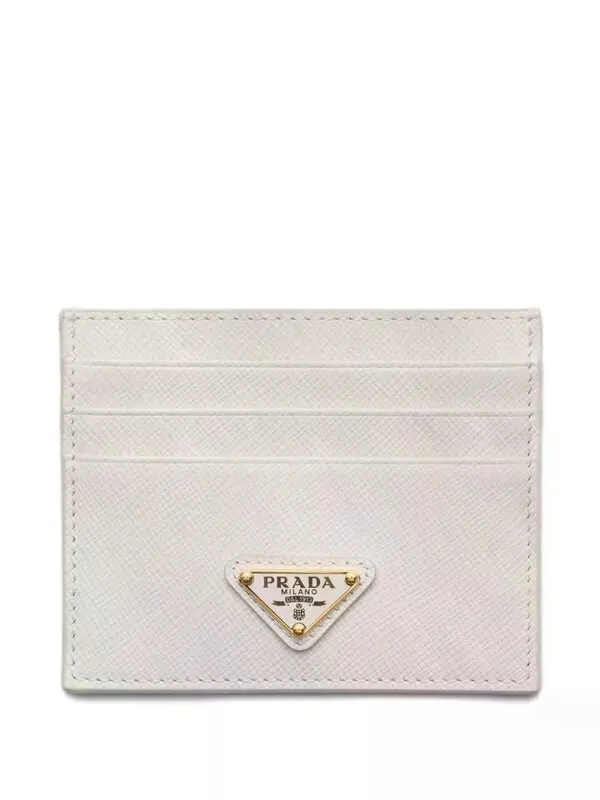 Prada Saffiano Leather Cardholder - White