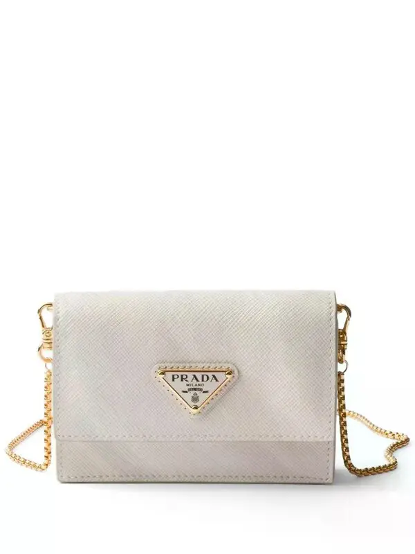 Prada Saffiano Leather Wallet - White