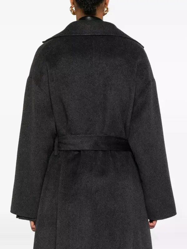 Nanushka Belted Wool Coat