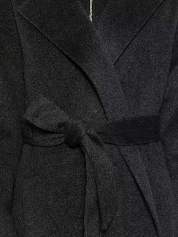 Nanushka Belted Wool Coat