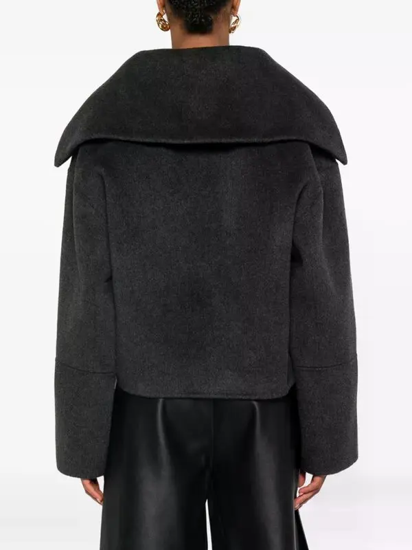 Nanushka Oversized-collar Sweater - Grey