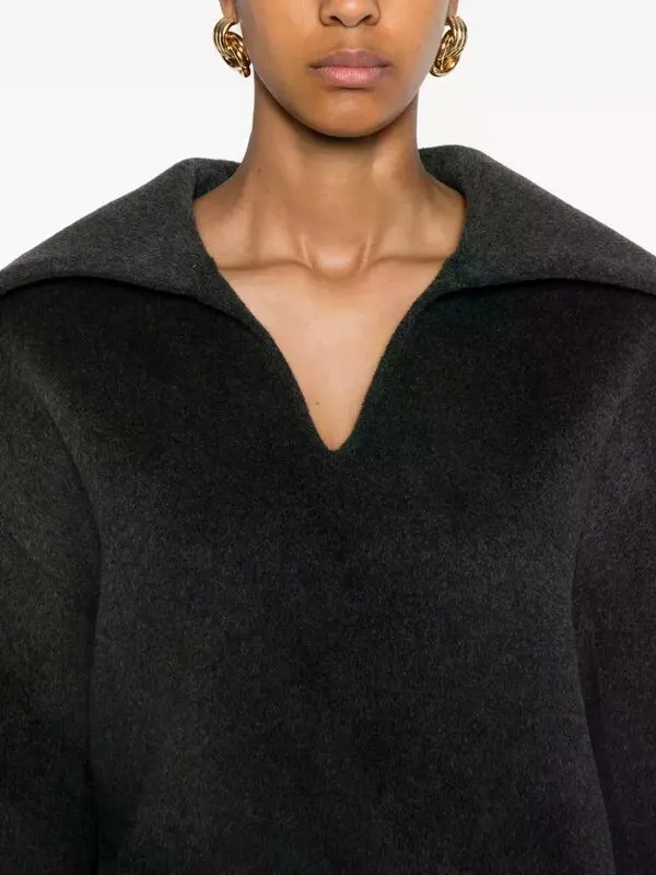Nanushka Oversized-collar Sweater - Grey