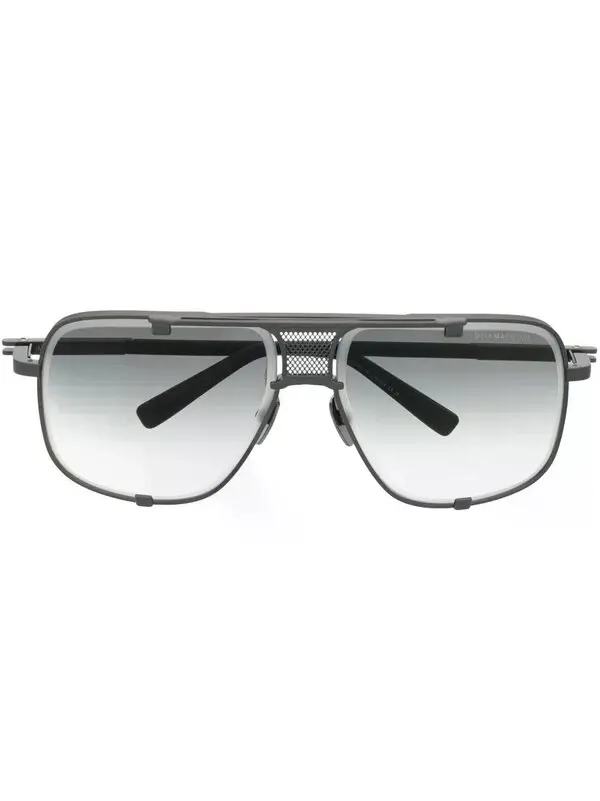 Dita Pilot-frame Grid-detail Sunglasses
