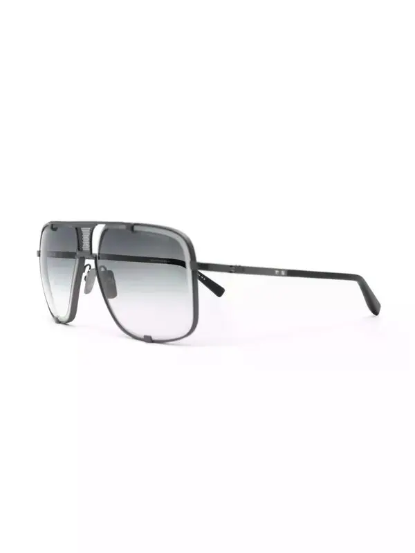 Dita Pilot-frame Grid-detail Sunglasses