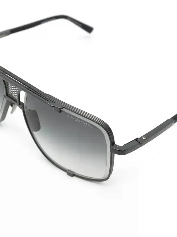 Dita Pilot-frame Grid-detail Sunglasses