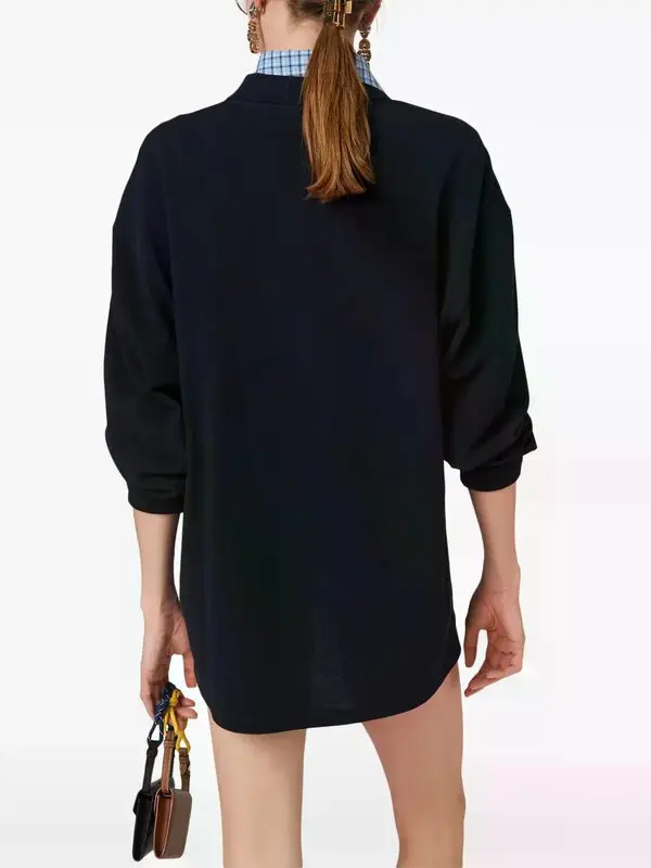 Miu Miu Logo-embroidered Piqué Polo Shirt