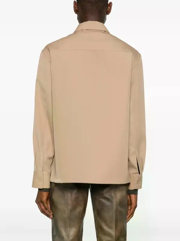 JIL SANDER Wool Gabardine Overshirt