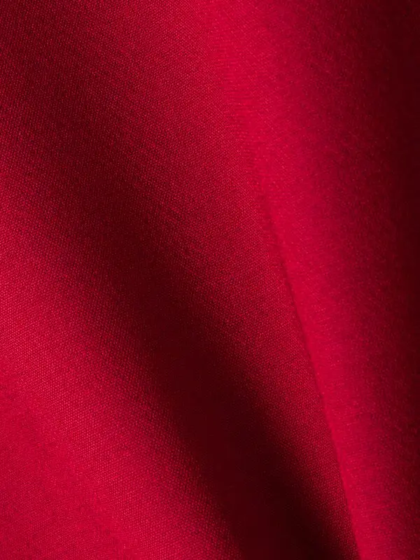 Versace Pleated Wool-blend Mini Dress