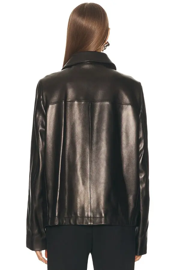 Khaite Jackson Leather Jacket