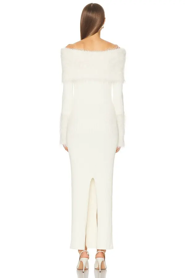 JEAN PAUL GAULTIER Ribbed Hairy Long Dress