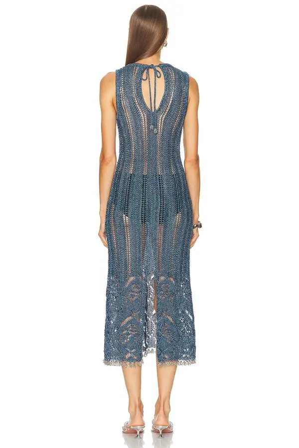 Rabanne Crochet Lurex Dress