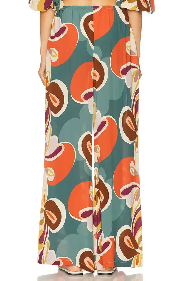 ADRIANA DEGREAS Floral Wide Leg Pant - Unique