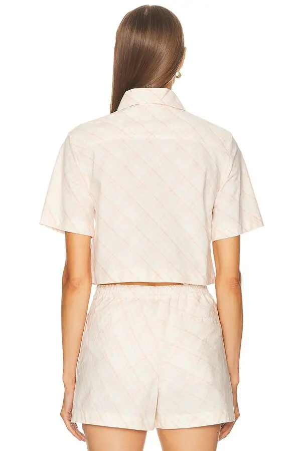 Burberry Cropped Button-up Top