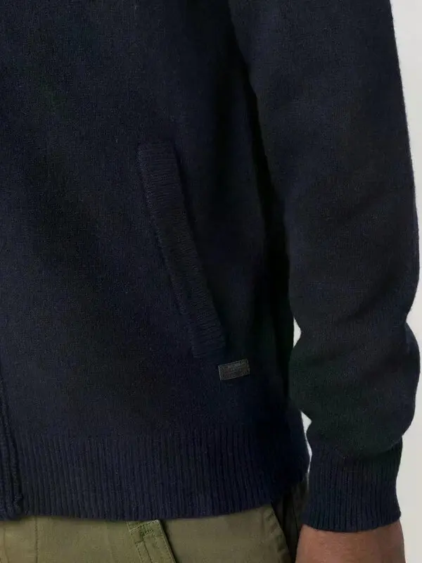 Barbour High-neck Wool Cardigan