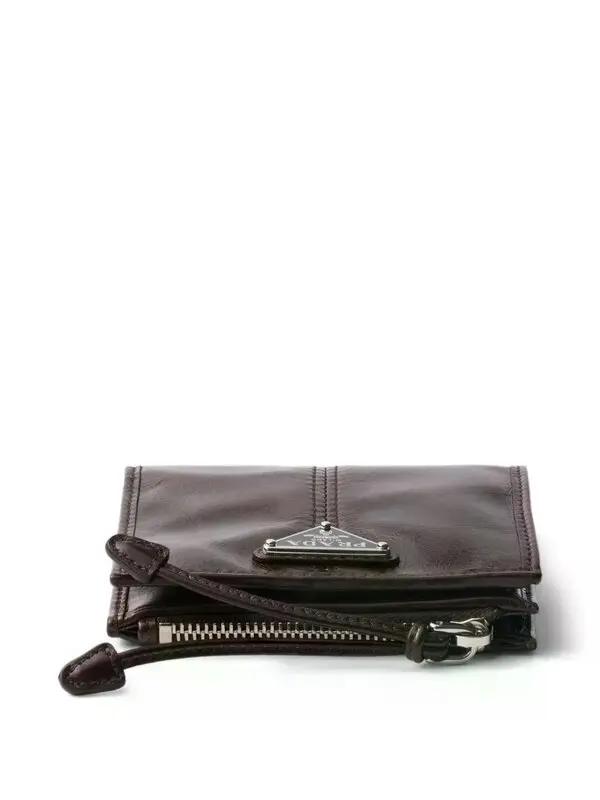 Prada Small Leather Wallet - Brown