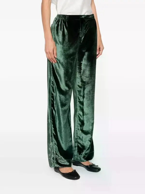 F.R.S FOR RESTLESS SLEEPERS Velvet Elasticated-waist Trousers - Neutrals