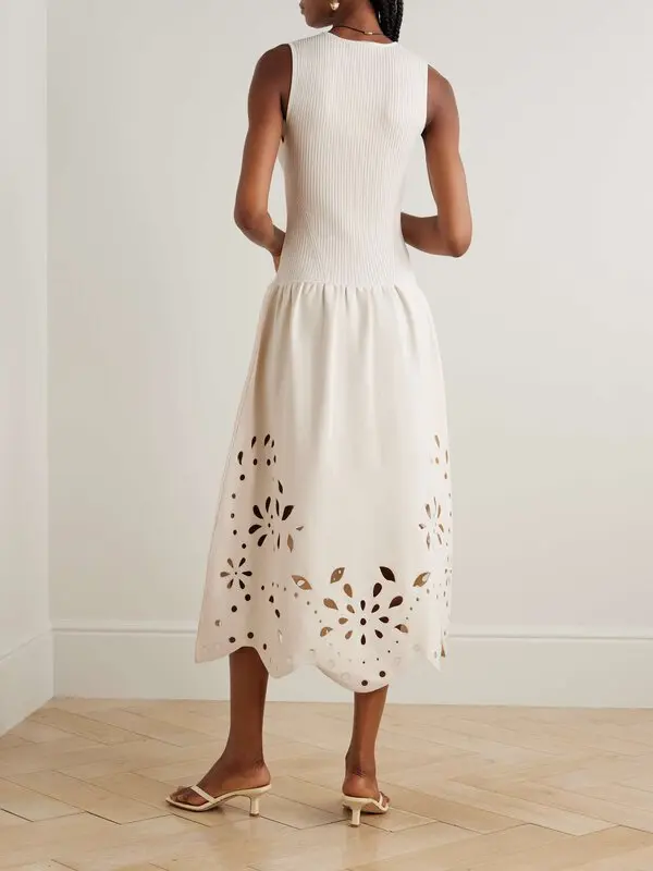white christmas dresses Cream Broderie Anglaise Mini Dress – Liquorish Online main image 1