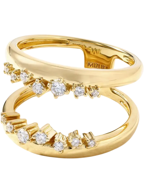 Mizuki 14-karat And Diamond Ring - Gold