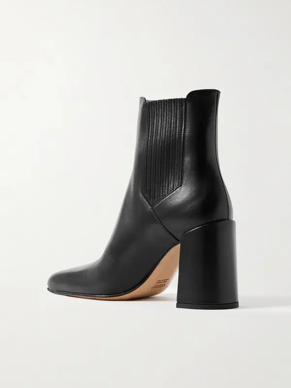 Gabriela Hearst Luke Leather Ankle Boots - Black