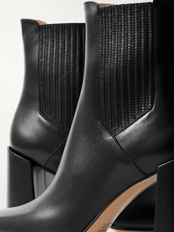 Gabriela Hearst Luke Leather Ankle Boots - Black