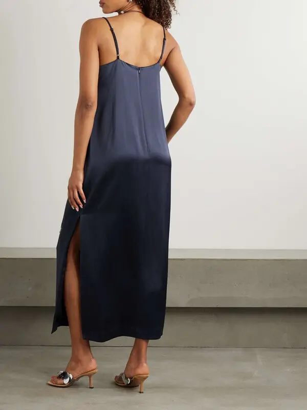 alemais fontaine slip midi dress Almais, x Anouk Colantoni Fontaine slip midi dress, Women, Blue, US 12, Dresses, Materialmix