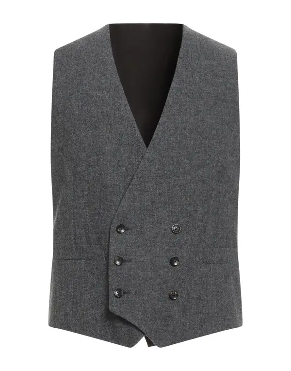 LARDINI Tailored Double-breasted Wool Vest