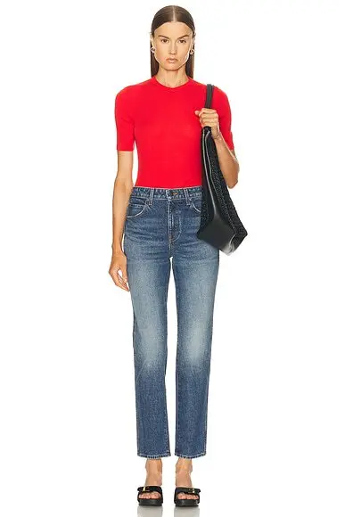 Khaite Celina Top - Fire Red