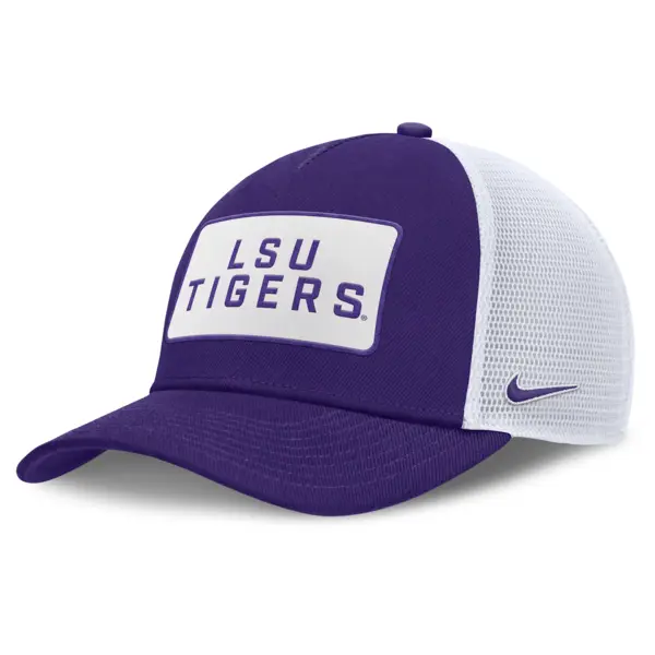 Nike Lsu On-field Rise College Trucker Adjustable Hat - Purple