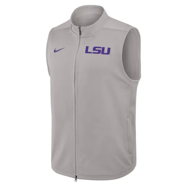 Nike Lsu Victory Therma-fit College Full-zip Vest - Grey