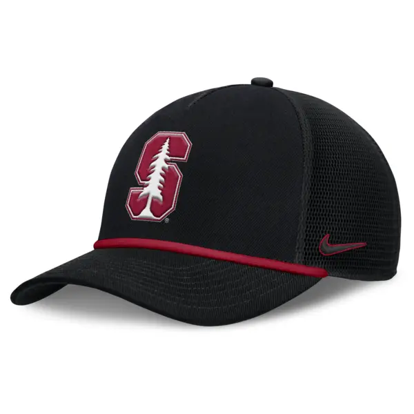 Nike Stanford Primetime Rise College Trucker Adjustable Hat - Black