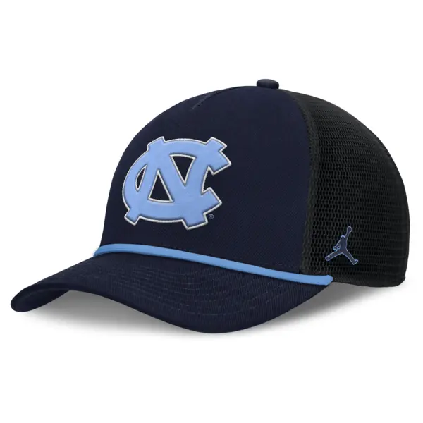 JORDAN North Carolina Primetime Rise College Trucker Adjustable Hat - Blue
