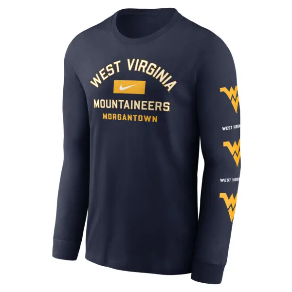 Nike West Virginia Campus Classic Location College Long-sleeve T-shirt - Blue