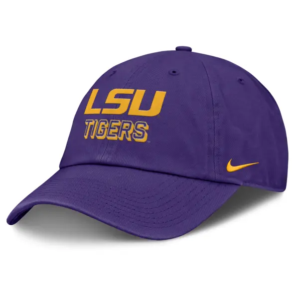 Nike Lsu On-field Club Gameday Adjustable Hat - Purple