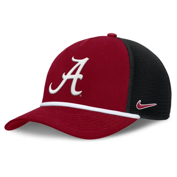Nike Alabama Primetime Rise College Trucker Adjustable Hat - Red