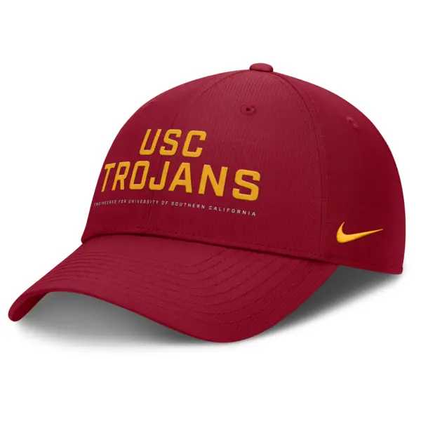 Nike Usc On-field Club Gameday Dri-fit College Adjustable Hat - Red