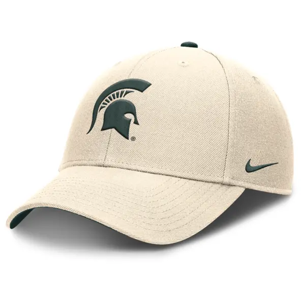 Nike Michigan State Primetime Rise Dri-fit College Trucker Adjustable Hat - Brown