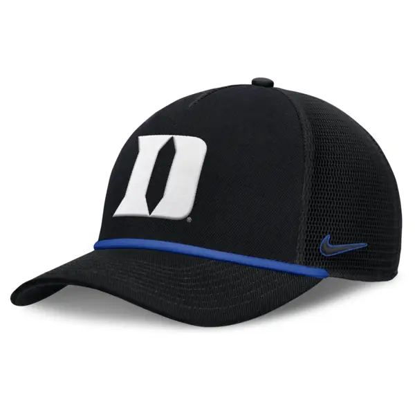 Nike Duke Primetime Rise College Trucker Adjustable Hat - Black