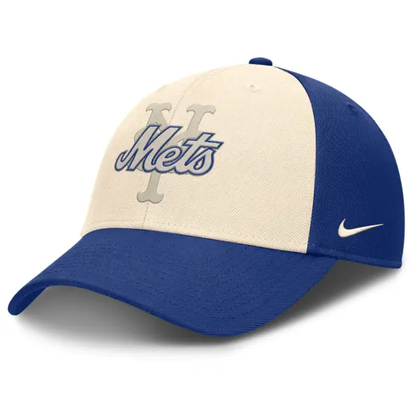 Nike New York Mets Statement Club Dri-fit Mlb Adjustable Cap - Blue