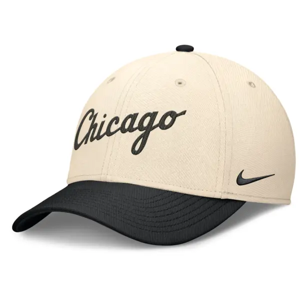 Nike Chicago White Sox Statement Rise Swoosh Dri-fit Mlb Hat - Brown