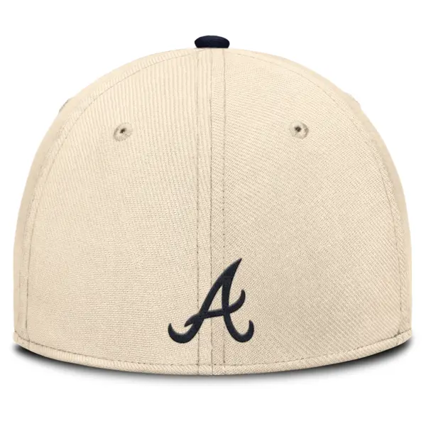 Nike Atlanta Braves Statement Rise Swoosh Dri-fit Mlb Cap - Brown