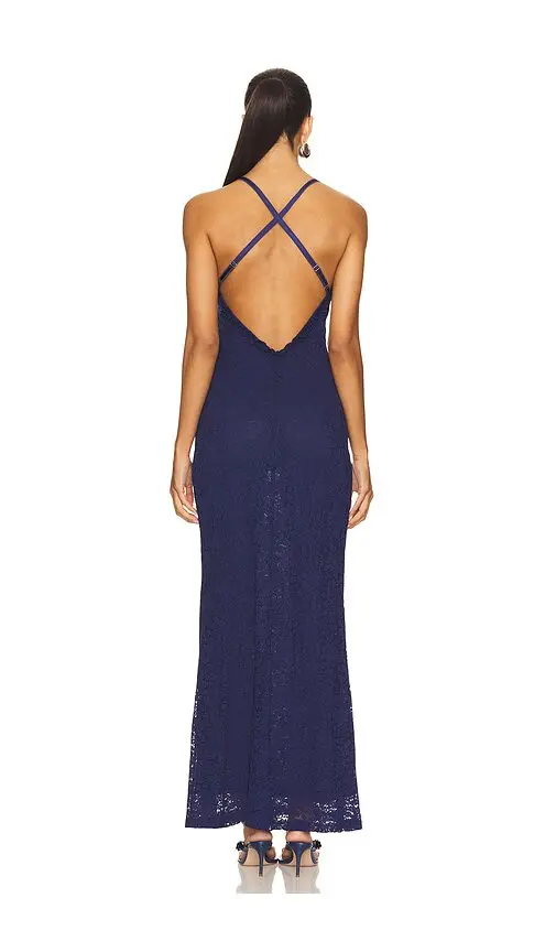 RUNAWAY THE LABEL Tasmin Maxi Dress - Navy