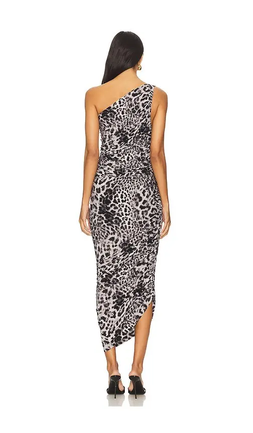 Norma Kamali One-shoulder Ruched Gown
