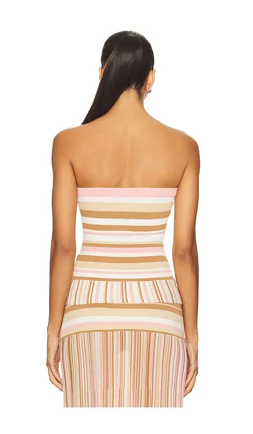 Faithfull The Brand Citara Strapless Top - Tan