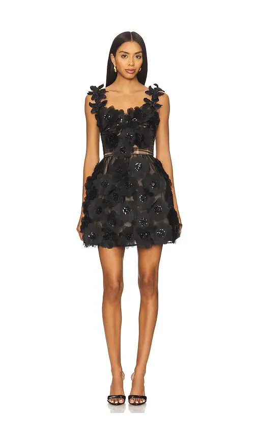 BRONX BANCO Rosalie Noir Mini Dress