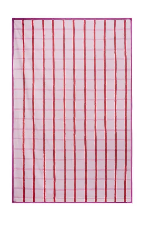 VAISSELLE Table Cherie Cotton Tablecloth In Pink - Lilac