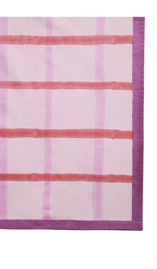 VAISSELLE Table Cherie Cotton Tablecloth In Pink