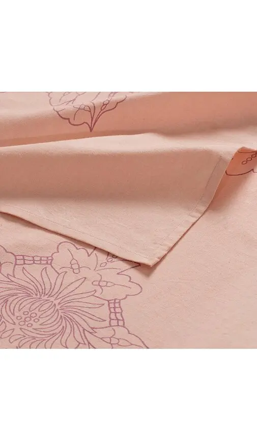 VAISSELLE Ginette Cotton Tablecloth In Blush